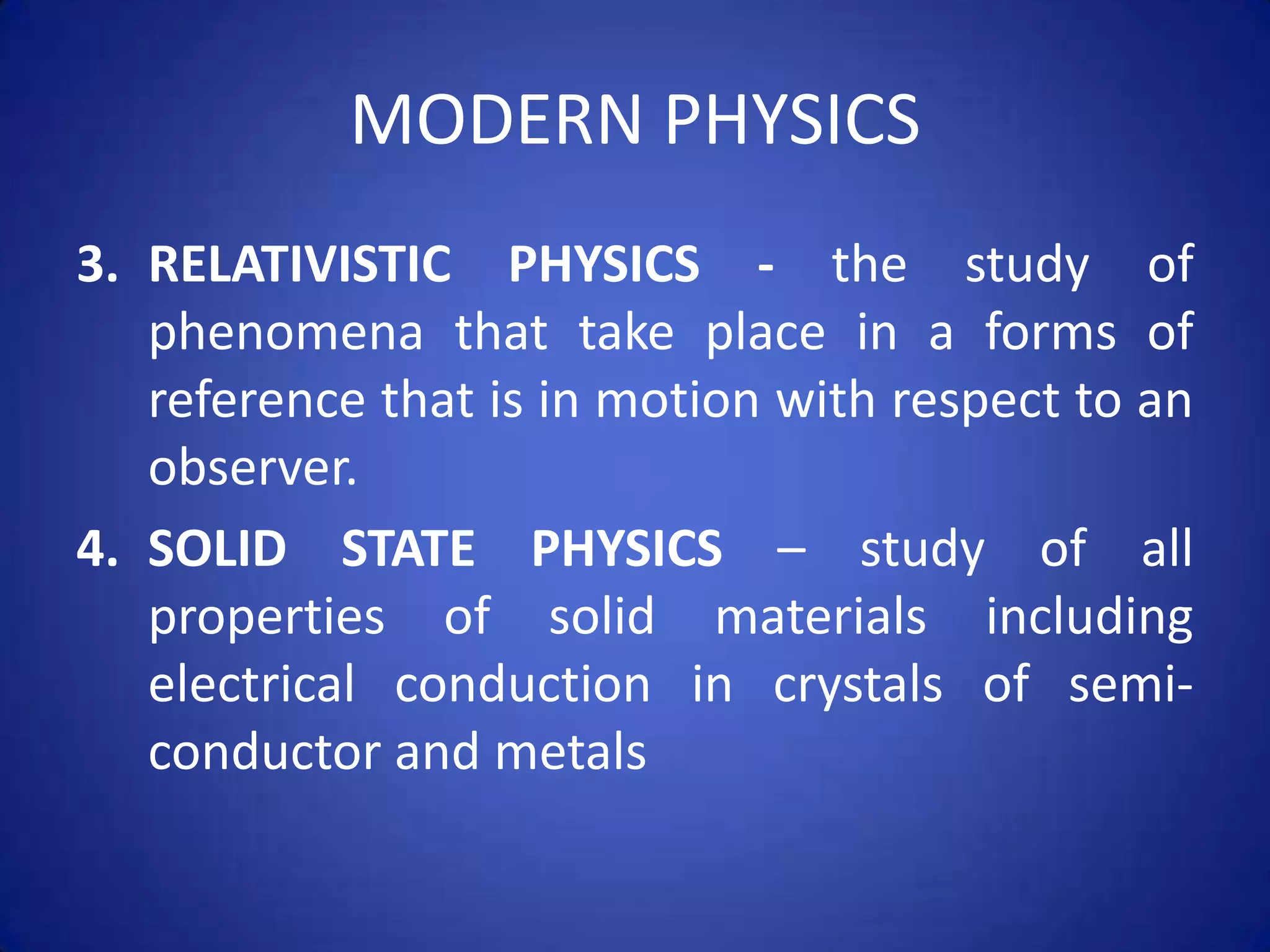 Branches of Physics | PPTX