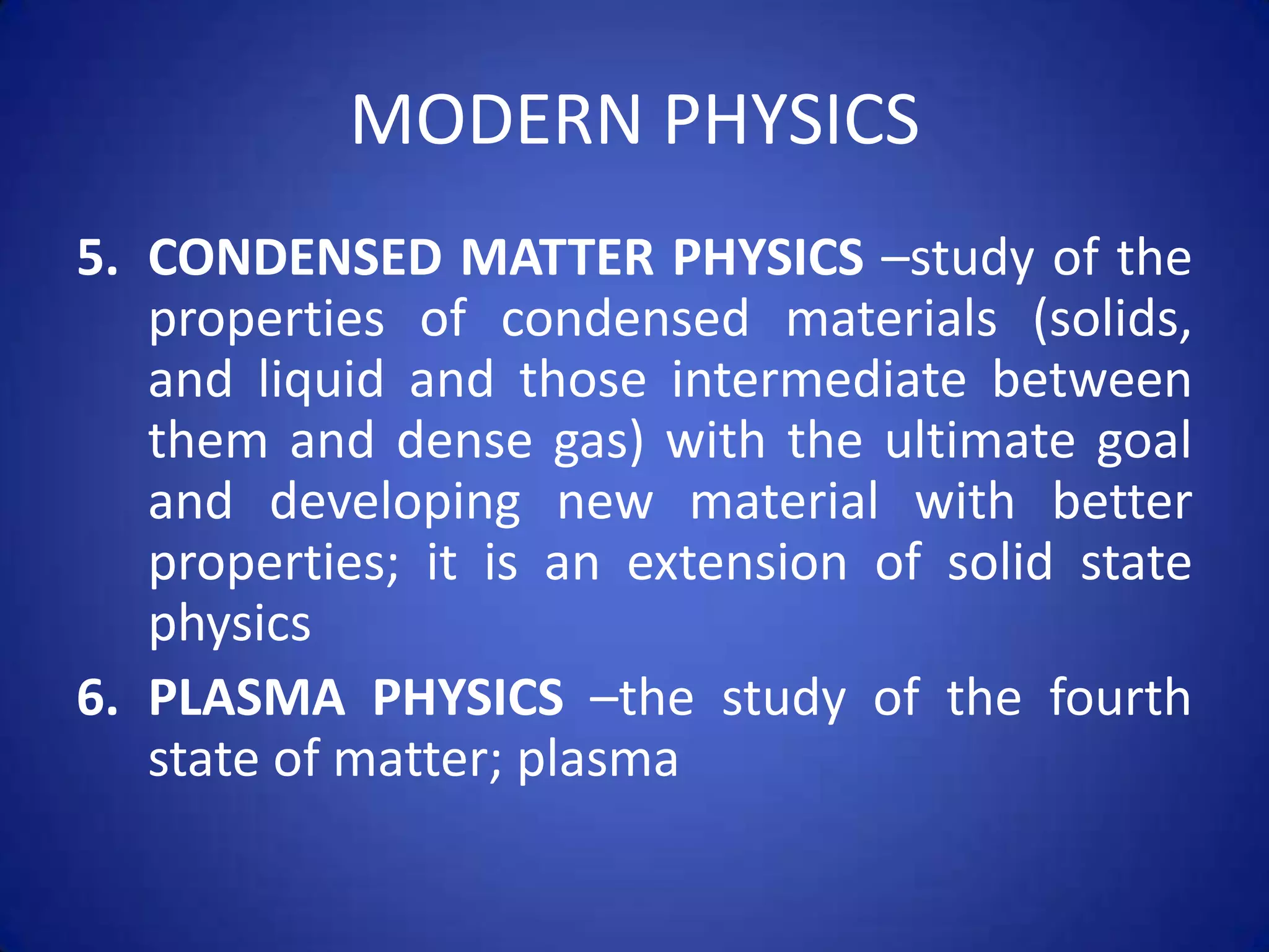 Branches of Physics | PPTX
