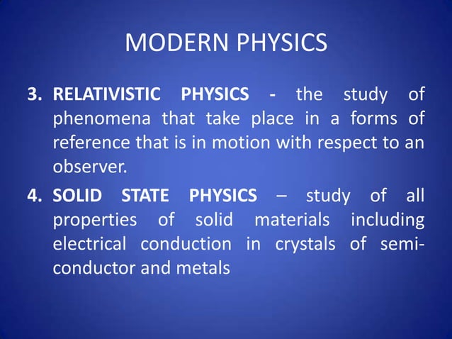 Branches of Physics | PPTX
