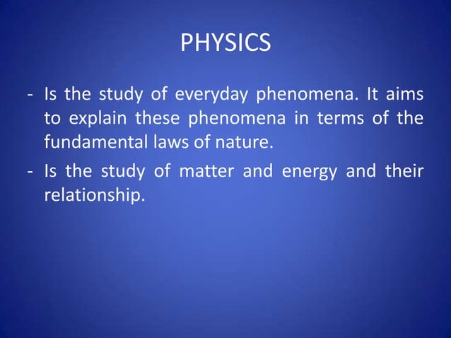 Branches of Physics | PPTX