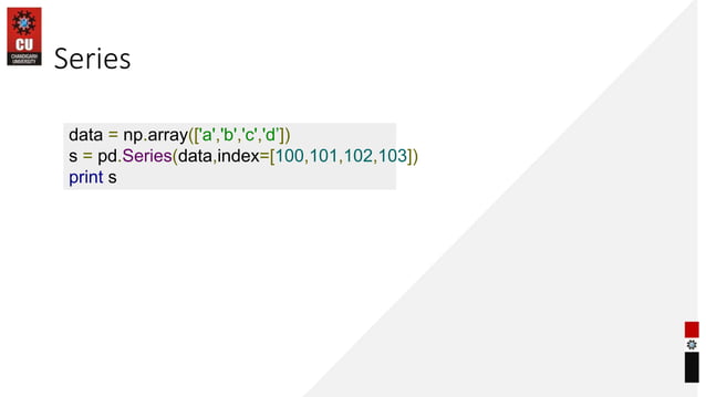 Lecture 1 Pandas Basics.pptx machine learning | PPT