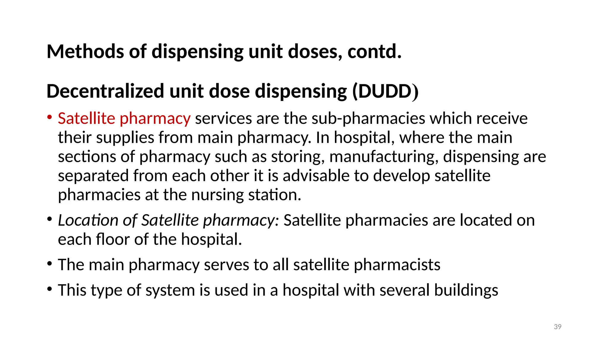 introduction to hospital pharmacy- part 1 | PPTX