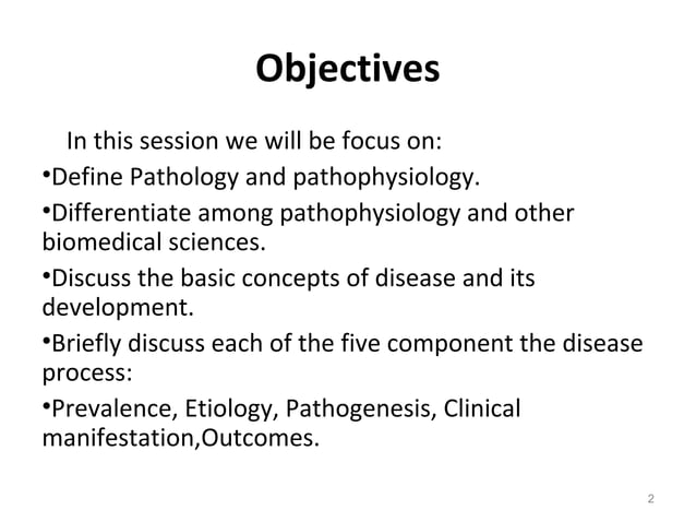 Lecture 1 pathophysiology | PPT | Blood Disorders | Diseases and Conditions