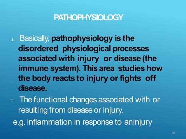 Introduction to pathophysiology | PPTX