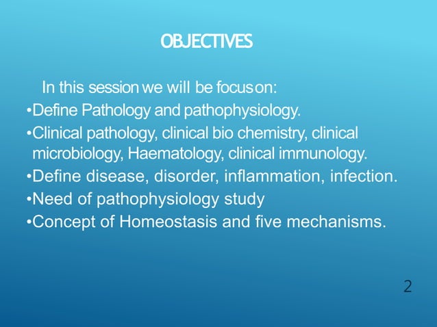 Introduction to pathophysiology | PPTX