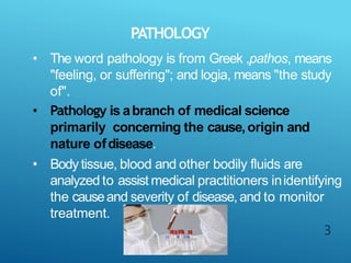 Introduction to pathophysiology | PPTX