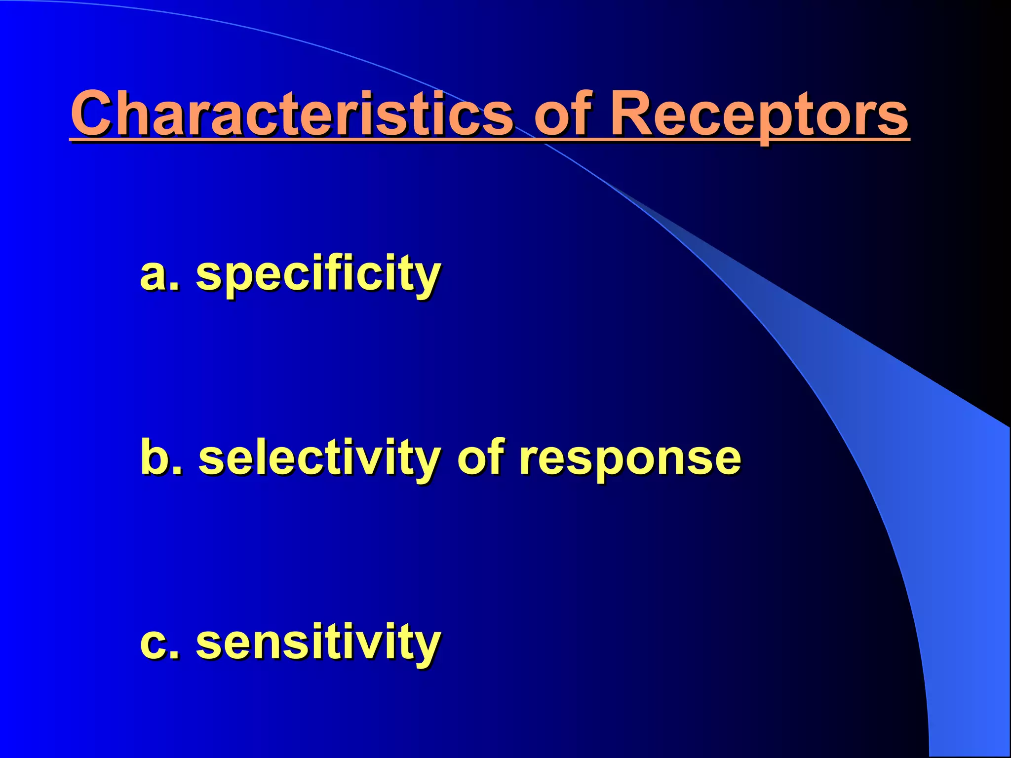Lecture 1 Pharmacodynamics | PPT