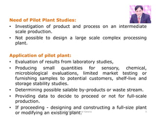 Pilot plant scale up techniques: Basics | PPT