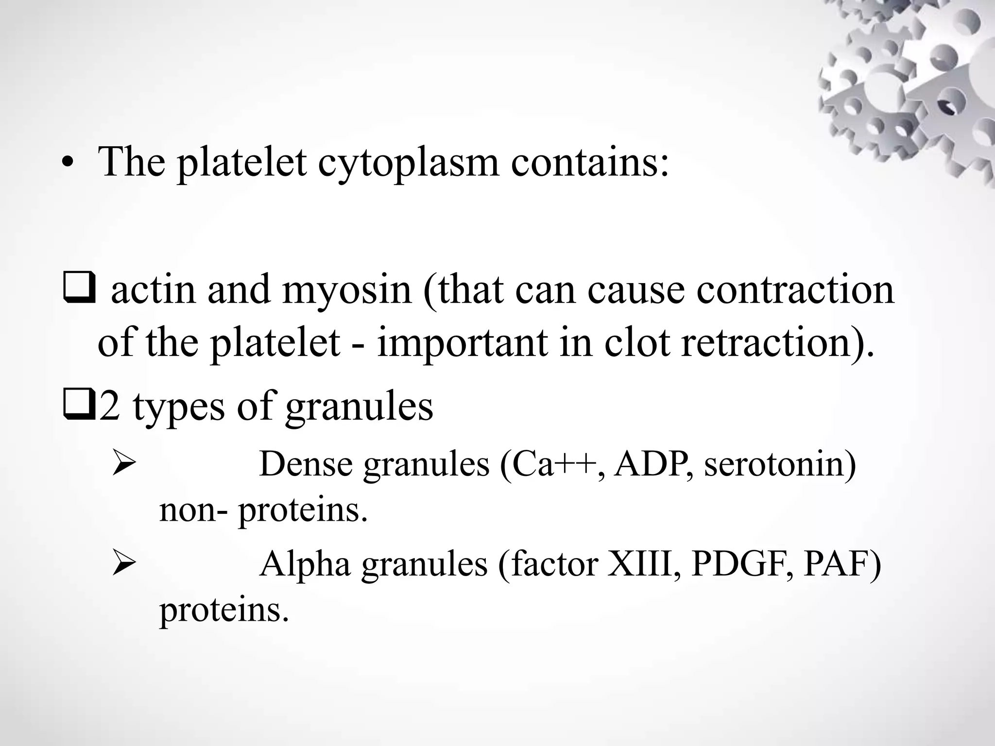 Lecture 1 platelet and hemostasis | PPTX