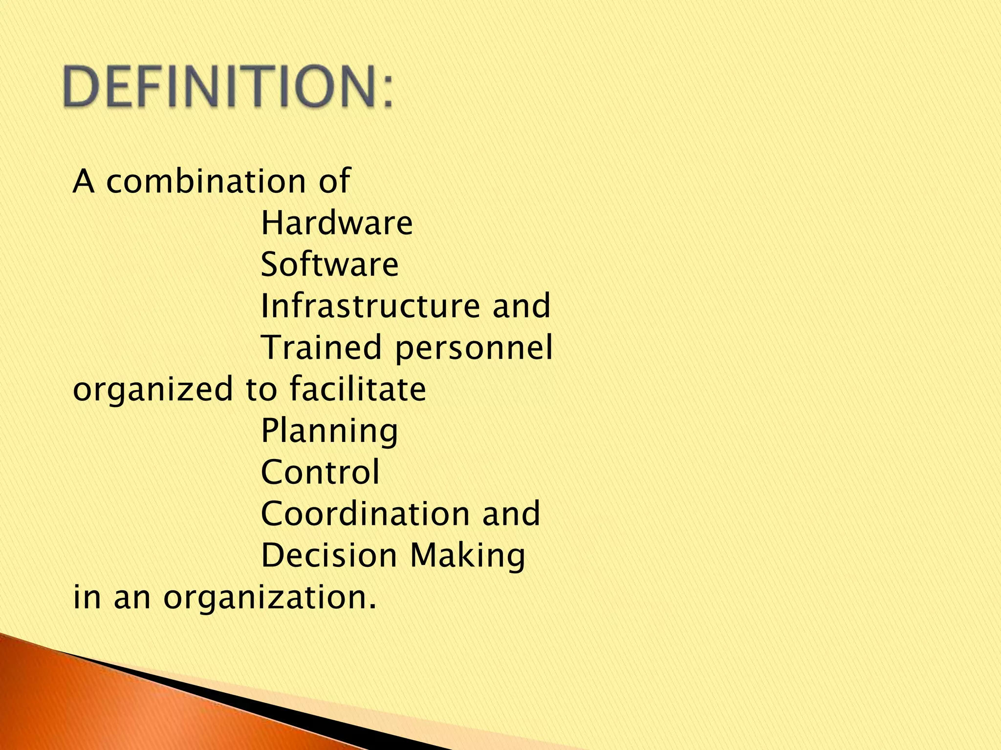 Lecture #1 - Introduction to Information System