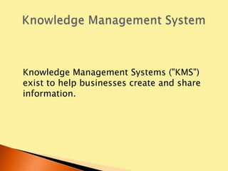Lecture #1 - Introduction to Information System | PPTX