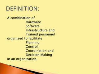 Lecture #1 - Introduction to Information System | PPT