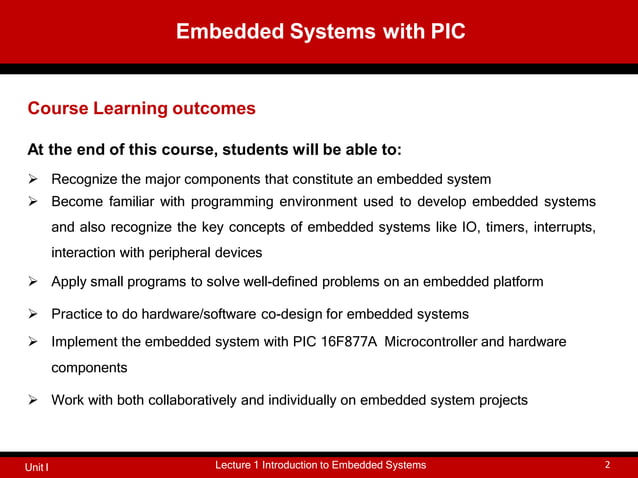 Lecture 1 PPT - Introduction to Embedded Systems.pptx