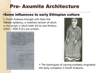 Lecture 1 pre axumite architecture | PDF