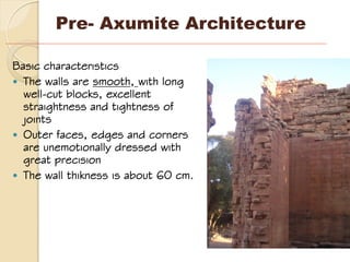 Lecture 1 pre axumite architecture | PDF