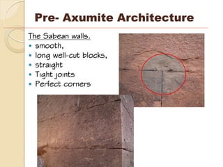 Lecture 1 pre axumite architecture | PDF
