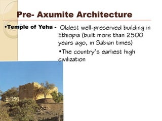 pre axumite architecture | PDF
