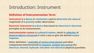 LECTURE 1 PRINCIPLES OF INSTRUMENTATION AND MEASUREMENT.pptx | Physics ...