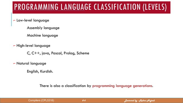 Lecture 1 Compiler design , computation | PPT