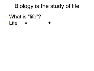 Lecture 1 properties of life spr13 handout | PPT