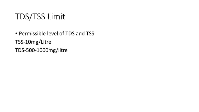 LECTURE 1 Properties,tds-total dissolved solids,tss.pptx | Indoor ...