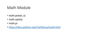 Lecture 1 python arithmetic (ewurc) | PPT