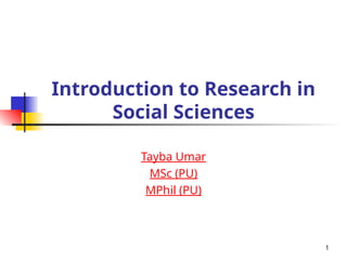Lecture 1 Research methodology in psychology .ppt