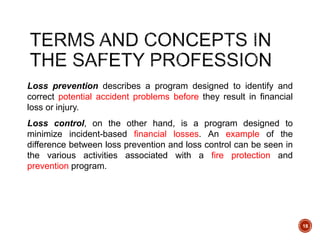 Occupational safety and health Lecture 1 safety | PPT