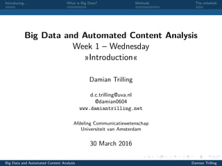 BDACA1516s2 - Lecture1 | PPT
