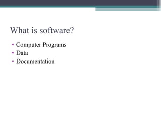 Lecture1 (SE Introduction) | PPT | Operating Systems | Computer Software and Applications