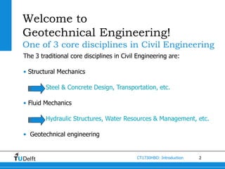 Lecture 1 September 2022 introduction to geotechnical engineering | PPT