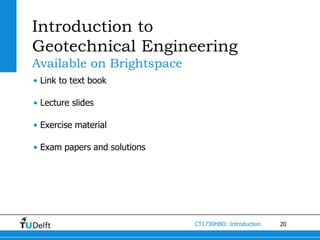 Lecture 1 September 2022 introduction to geotechnical engineering | PDF