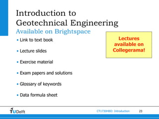 Lecture 1 September 2022 introduction to geotechnical engineering | PDF