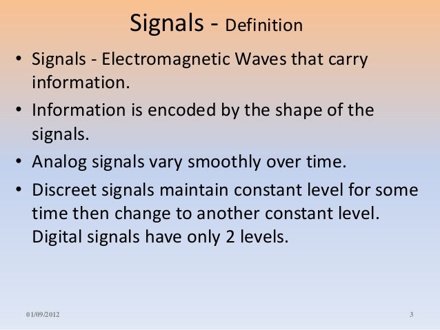 Lecture 1 signals