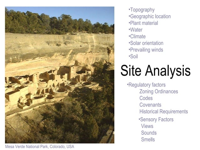 Lecture 1 site analysis | PPT