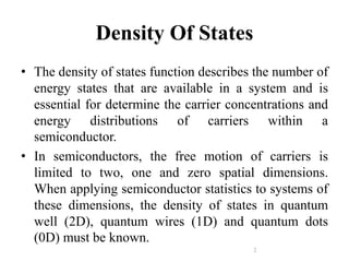 density of states | PPTX