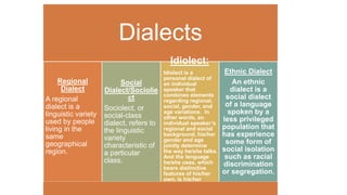 sociolinguistics | PPTX