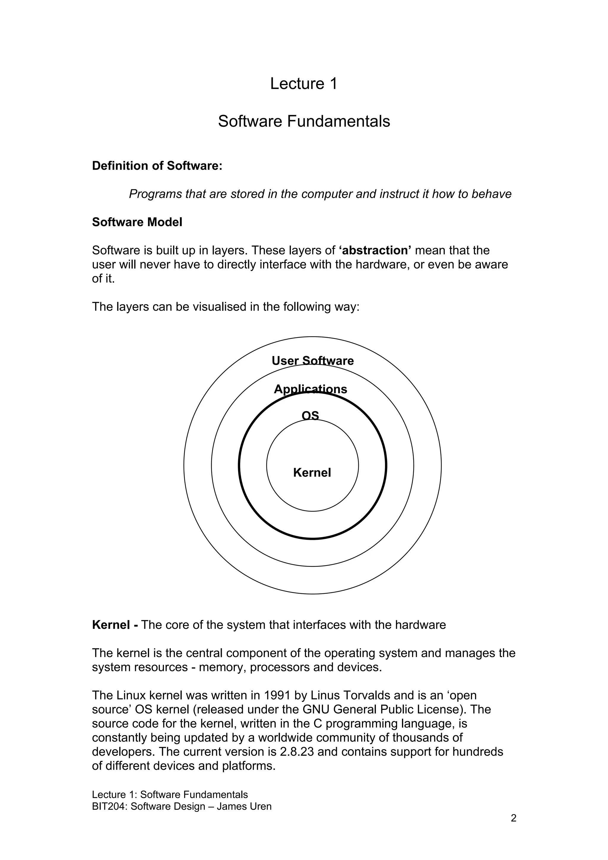 BIT204 1 Software Fundamentals | PDF