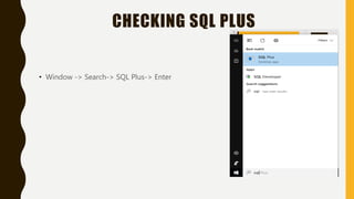 Lecture 1 sql {installation & uninstallation} | PPTX