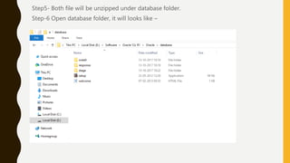 Lecture 1 sql {installation & uninstallation} | PPTX