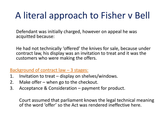 Lecture 1 statutory interpretation on Literal Rule | PPT