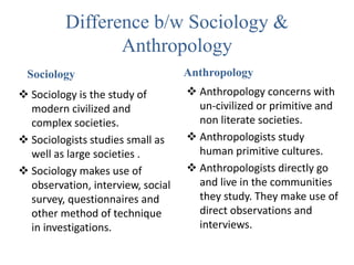 An Introduction to Sociology | PPT