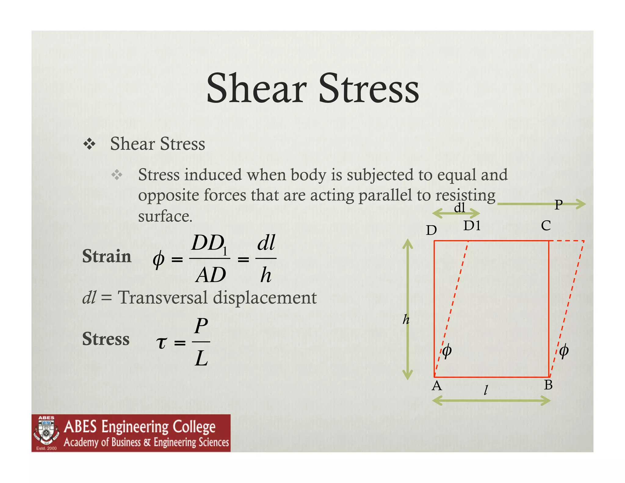 Lecture 1 stresses and strains | PDF