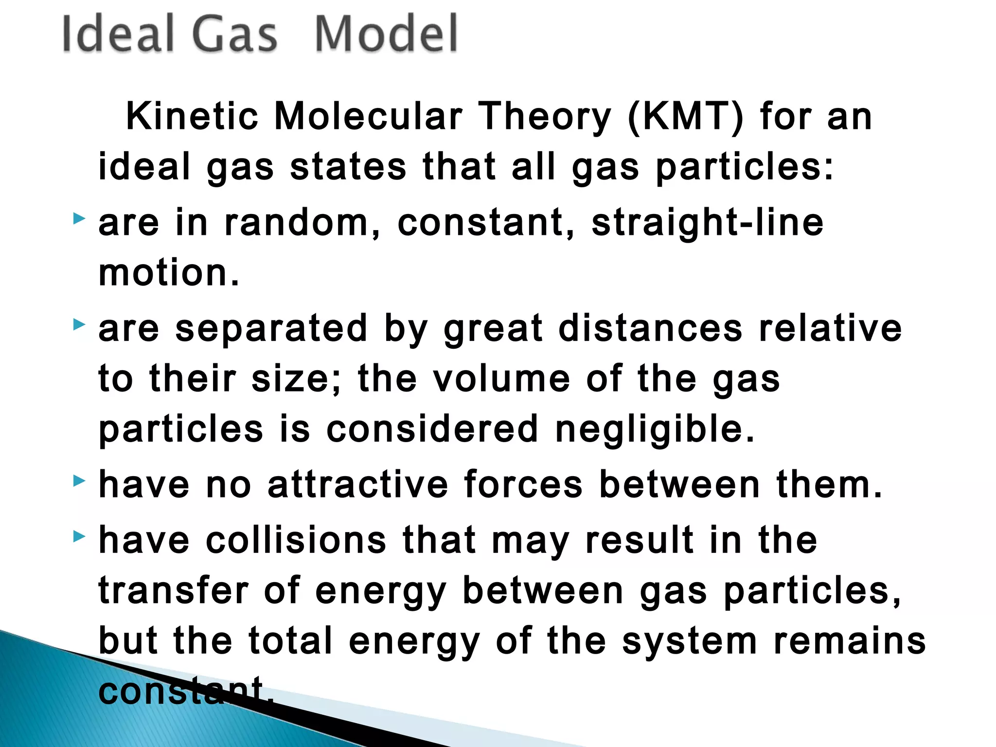 Lecture 1 the kinetic theory of gases | PPT