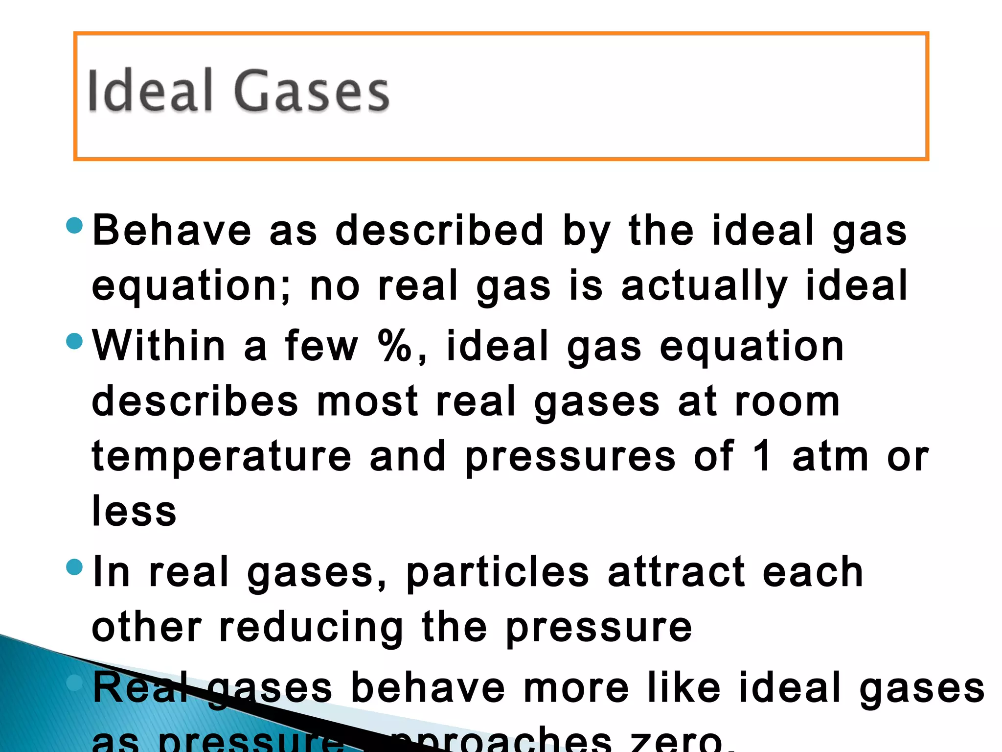 Lecture 1 the kinetic theory of gases | PPT