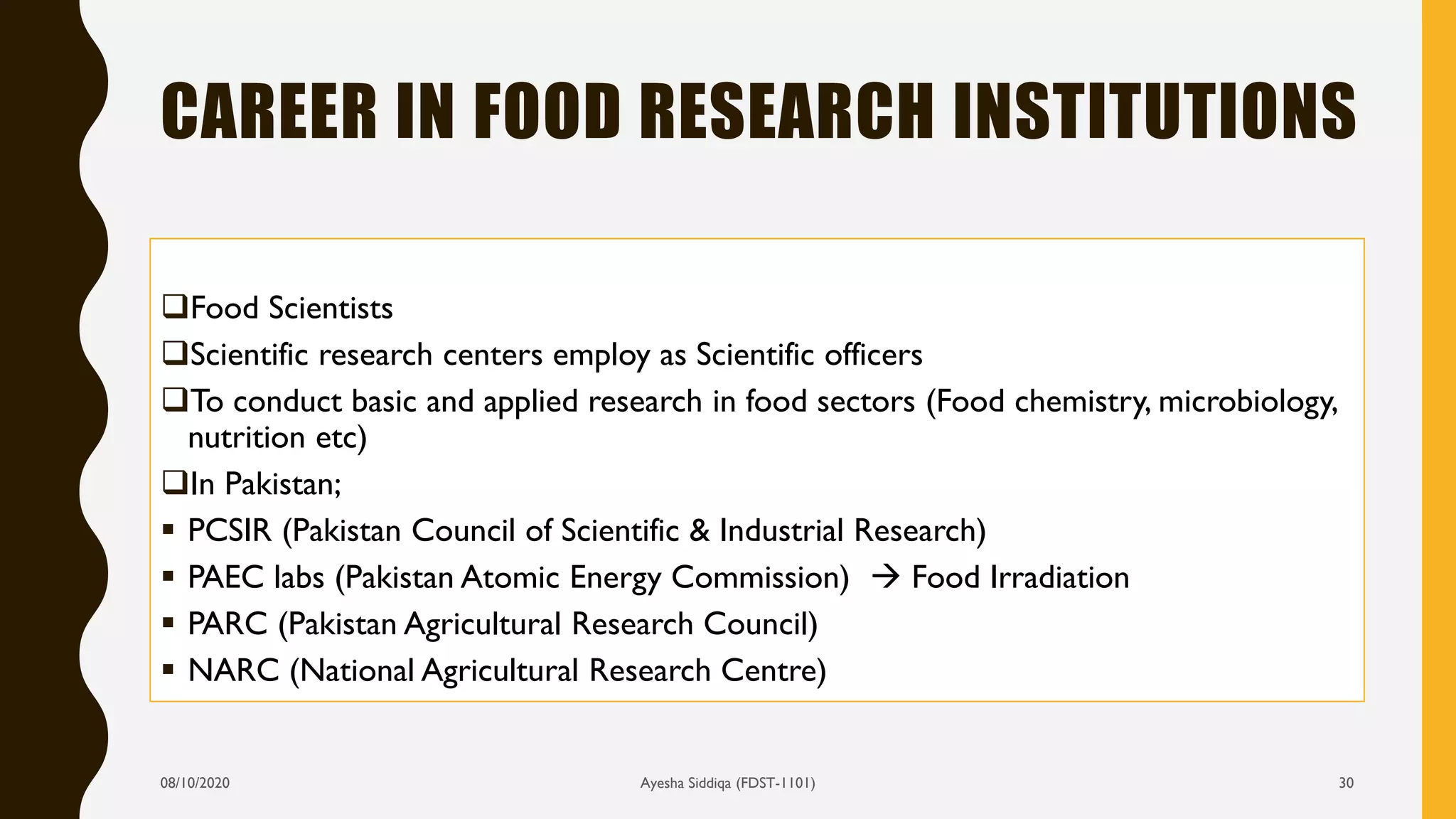Food Science and Technology _ Lecture 1 | PDF