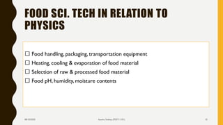 Food Science and Technology _ Lecture 1 | PDF