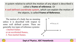Galilean Transformation Equations | PPTX