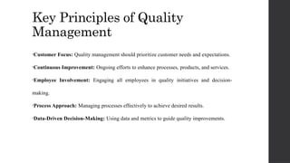 Quality Management Slides - Lecture 1 to 3 | PPT