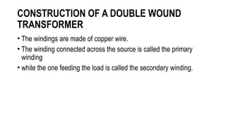 Transformers_first principles of basic power transformers | PPT